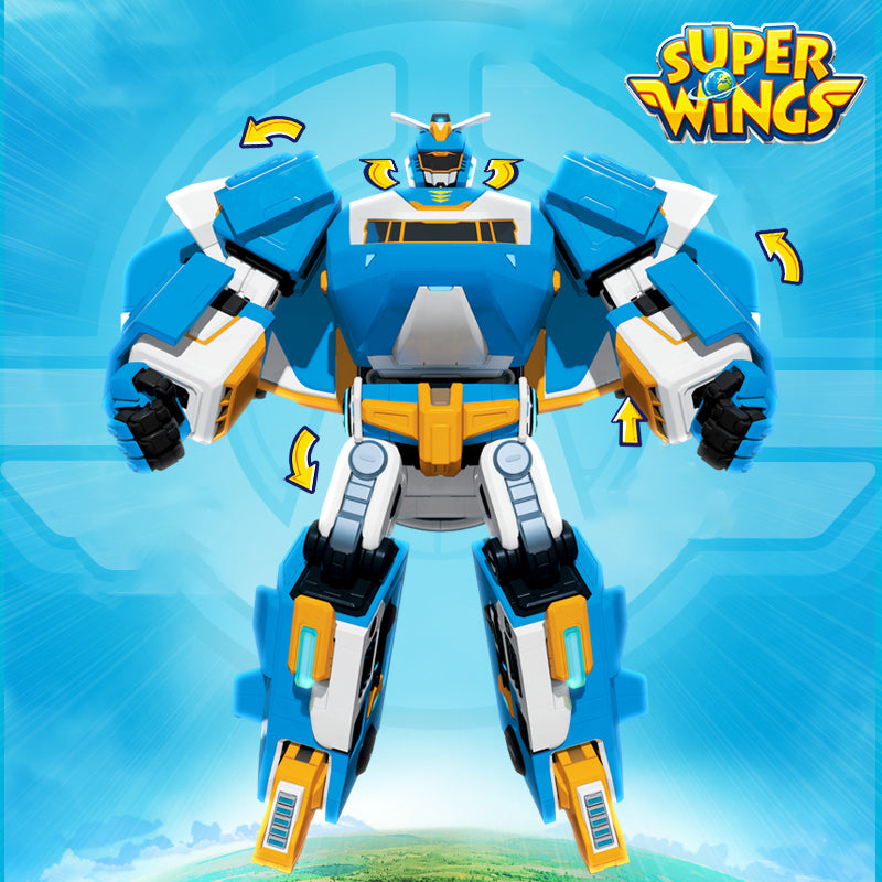 Super Wings Season 6 World Robot with Sound Light, Mini Figures Includ ...