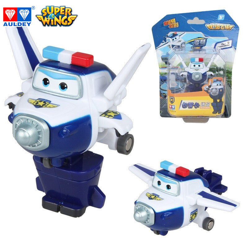 Super Wings Season 1 Mini Robot Transforming Toy JETT/DIZZY/DONNIE/JER ...